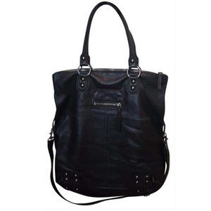 Linea Pelle | Bags | Linea Pelle Black Dylan Foldover Tote | Poshmark